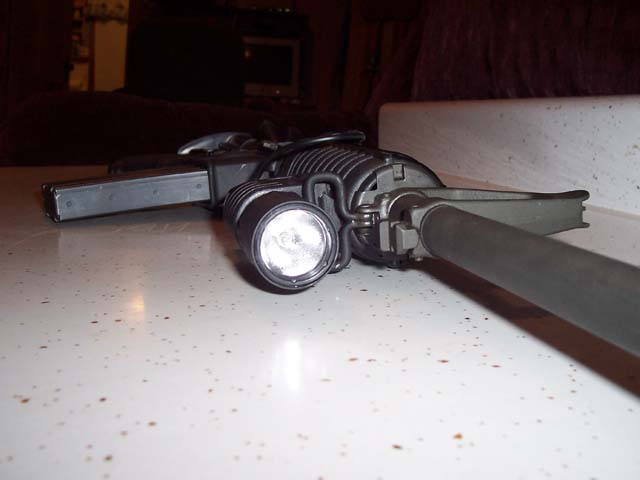 My new light mount and Surefire light finally mounted and looking sweet ...