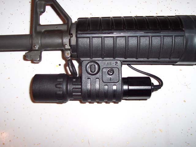 My new light mount and Surefire light finally mounted and looking sweet ...